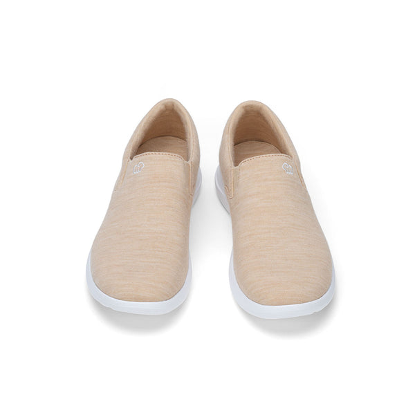 Merinos Women's Slip-Ons - Australian Merino Wool Shoes - Light Tan