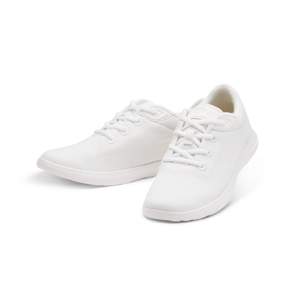 Merinos Women's Lace-Ups - Australian Merino Wool Shoes - Natural White
