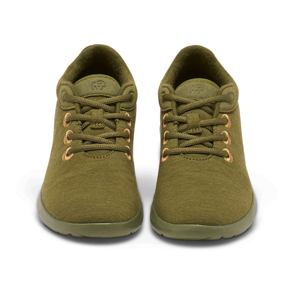 Merinos Women's Lace-Ups - Australian Merino Wool Shoes - Olive Green